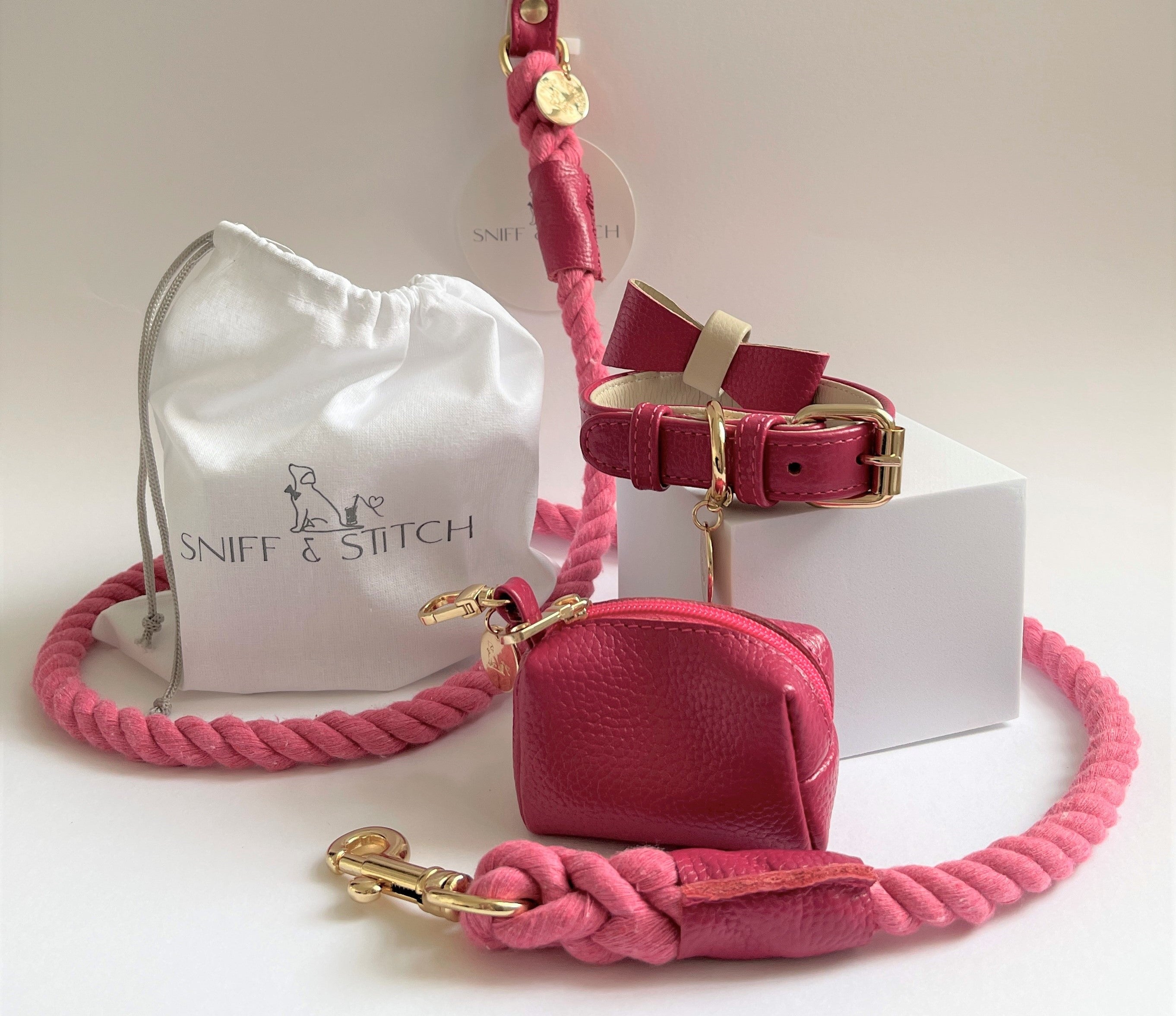 Raspberry Ripple Leather Collection – sniffandstitch